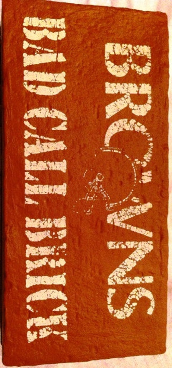 Vintage Cleveland Browns Bad Call Foam Rubber Brick