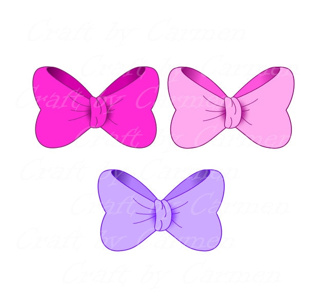 Bows clip art cute bows bow digital art scrapbook by CraftbyCarmen