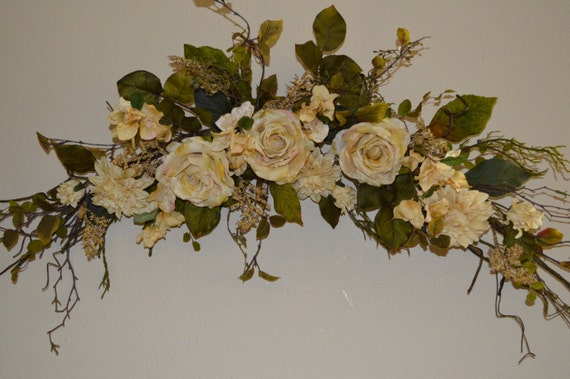 Items similar to Wedding Arch Swag, Church Swag, Rustic Wedding Swag ...