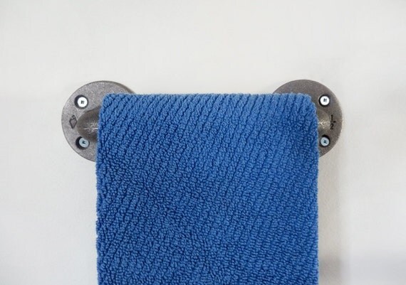 Multifunctional Black Iron Pipe Handle. 7 9 12 by DerekGoodbrand