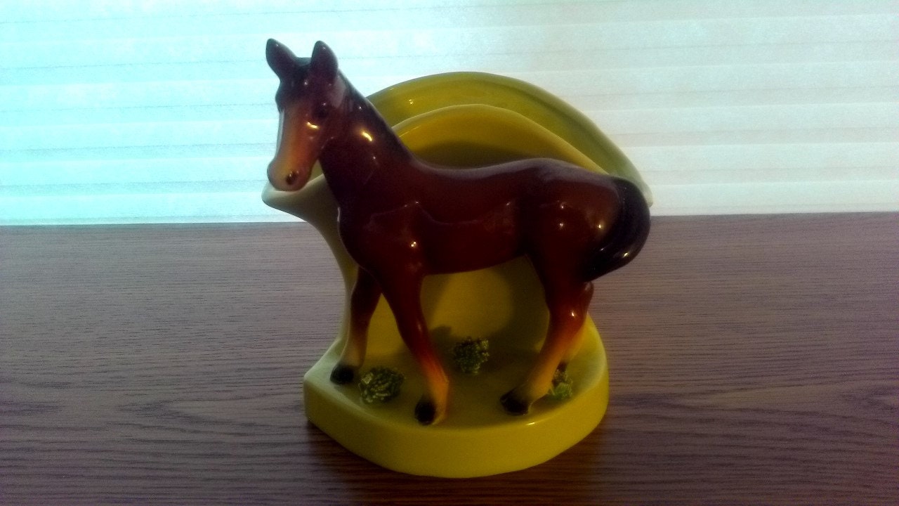 Vintage Relpo Original Ceramic Chicago ILL Horse Planter made