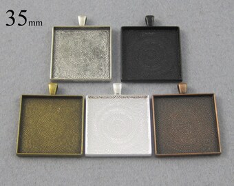 Silver pendant tray | Etsy