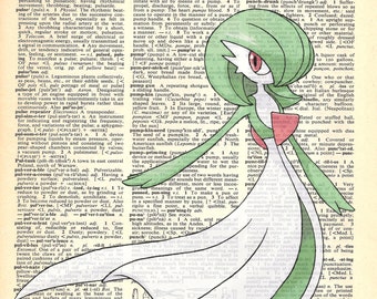 Sylveon Pokemon Dictionary Art Print by MollyMuffinsPrints on Etsy