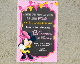 Minnie mouse invites | Etsy
