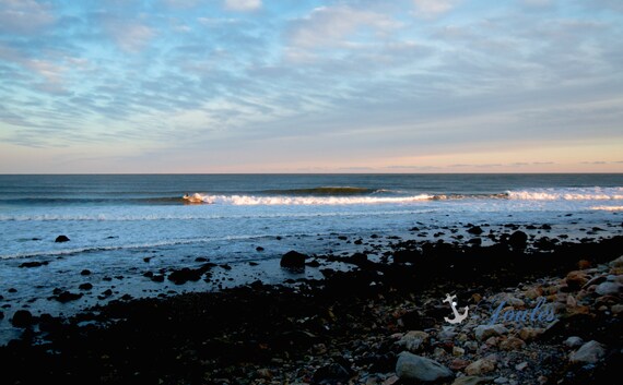 Items similar to Surf's Up ~ Sunset, Point Judith, Narragansett, Rhode ...