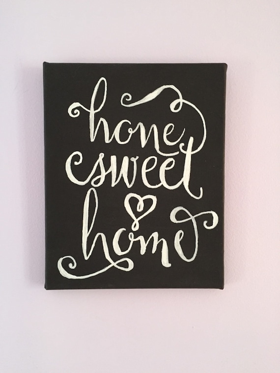 Items similar to Home Sweet Home Canvas Art on Etsy