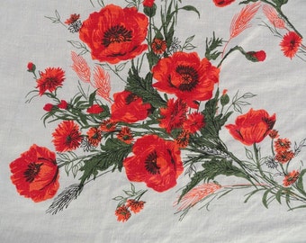 Popular items for poppy tablecloth on Etsy