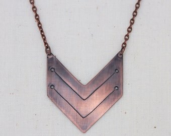Chevron necklace | Etsy
