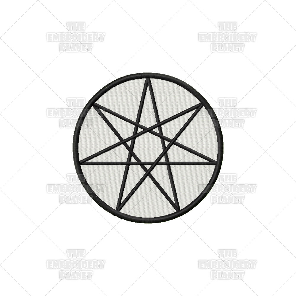 Septacle Heptagram Septagram Wiccan Pagan Five Elements