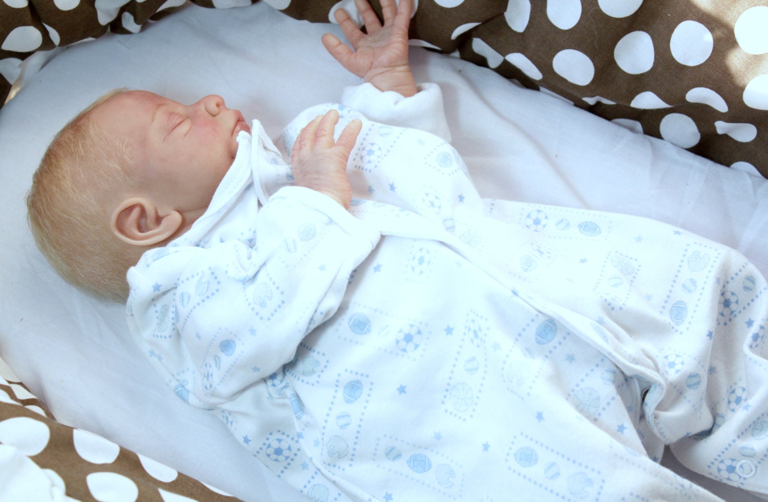 Reborn Preemie baby boy Brayden by Nicole Russell. Signed by