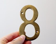 Popular items for brass house numbers on Etsy