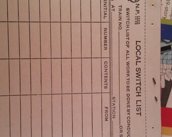 Vintage train ticket | Etsy