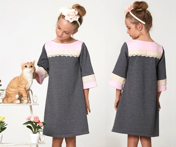 Tween Girls Dress pattern PDF dress sewing pattern Childrens