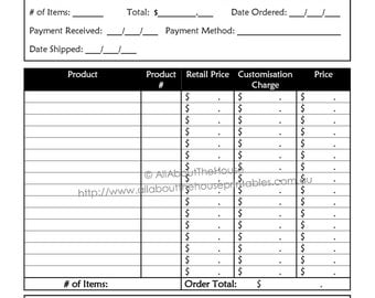 GREEN Direct Sales Business Planner Printable Blog Finances