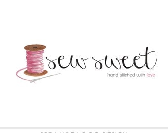 Needle thread logo | Etsy