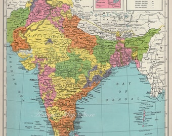 Unique map of india related items | Etsy