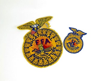 Vintage 1950s Vocational FFA Agriculture Sew On Patches