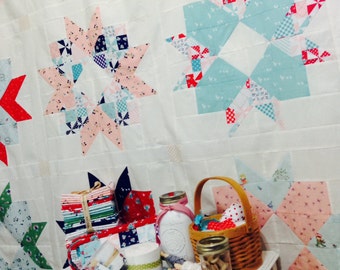 Cottage Garden Quilt Pattern by TheAquaUmbrella on Etsy