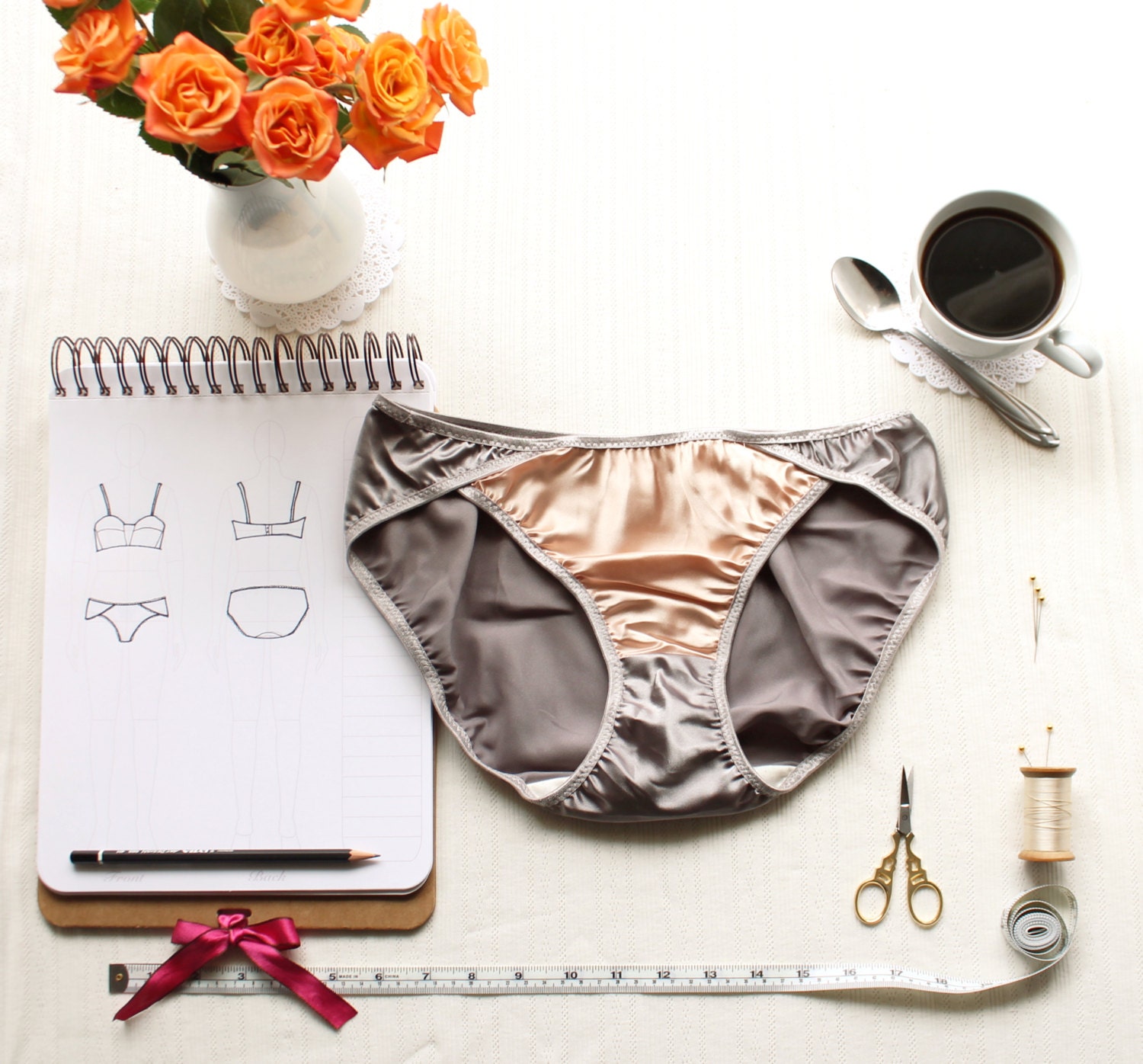 Ohh Lulu Vintage Style Lingerie Sewing Pattern 1312 Rose Cross