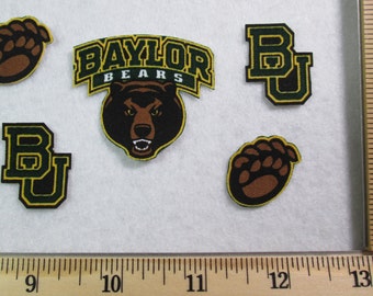Baylor Bears patches, Baylor Bears Iron On, Baylor Bears Fabric ...