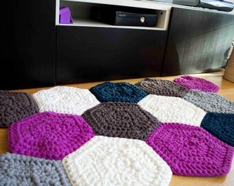T shirt yarn rugs | Etsy