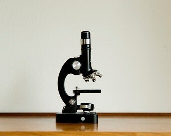 Popular items for vintage microscope on Etsy