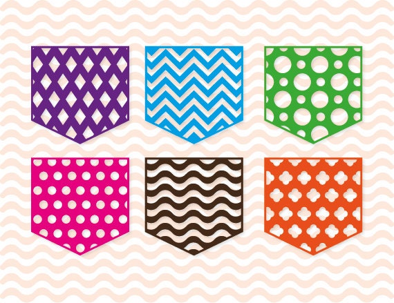 Patterned pocket designs SVG DXF EPS files use in