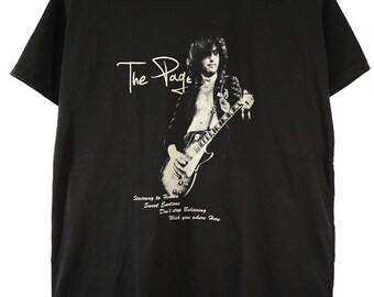 Popular items for jimmy page t shirt on Etsy