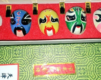 Chinese opera masks | Etsy