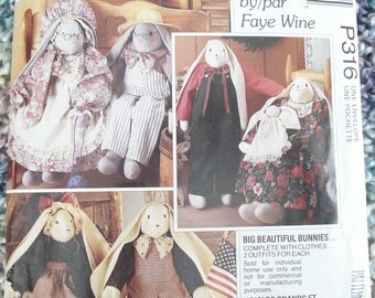 Popular items for bunny sewing pattern on Etsy