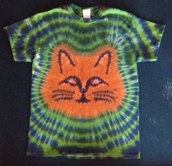 Cat Tie Dye Shirt Tye Die FREE SHIPPING Customizable by tiedye4ink