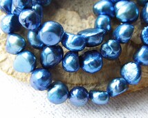 Popular items for royal blue pearls on Etsy