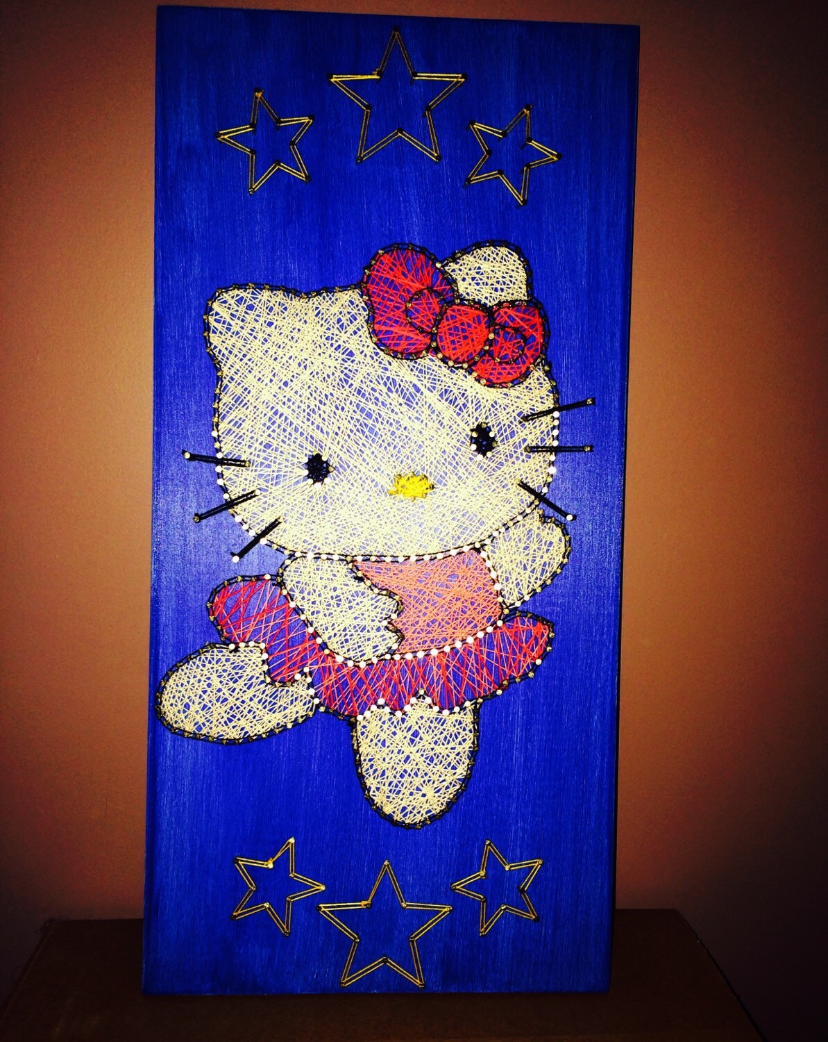 Hello Kitty String Art wall decor by 8thandivy on Etsy
