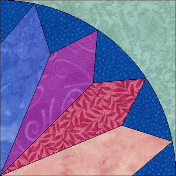 4 Point Fan Block Fan Pattern Fan Quilt Pattern Pieced