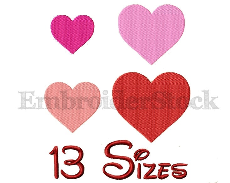 Heart Machine Embroidery Heart Embroidery Design Hearts