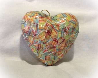 Paper mache heart | Etsy