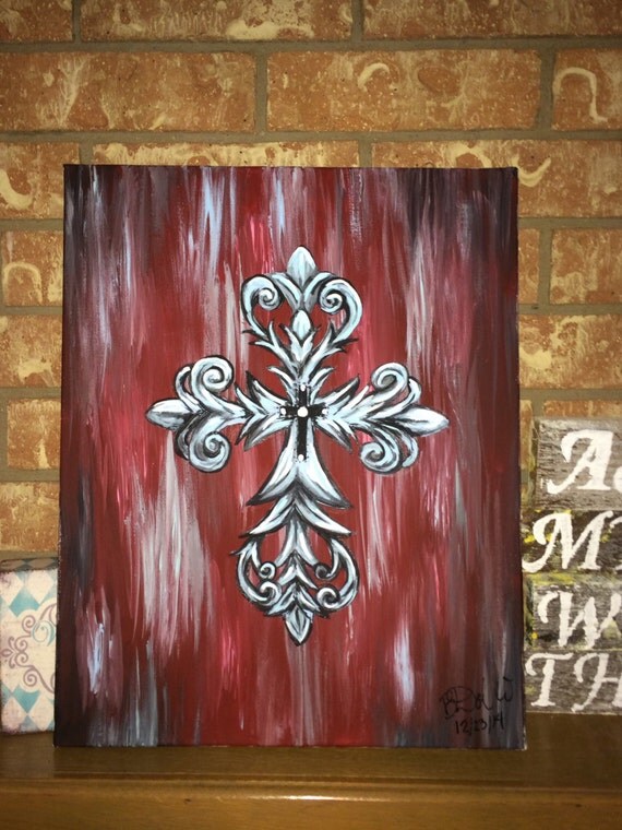 Items similar to Cross Painting on Etsy