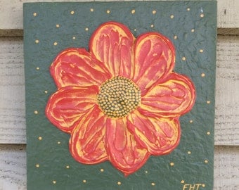 Folk art flower | Etsy