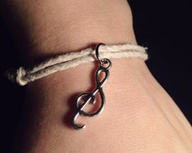 Popular items for music note bracelet on Etsy