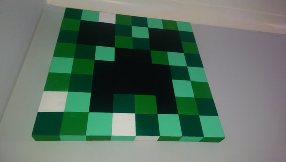 Original Abstract MInecraft Painting by ocheeco on Etsy