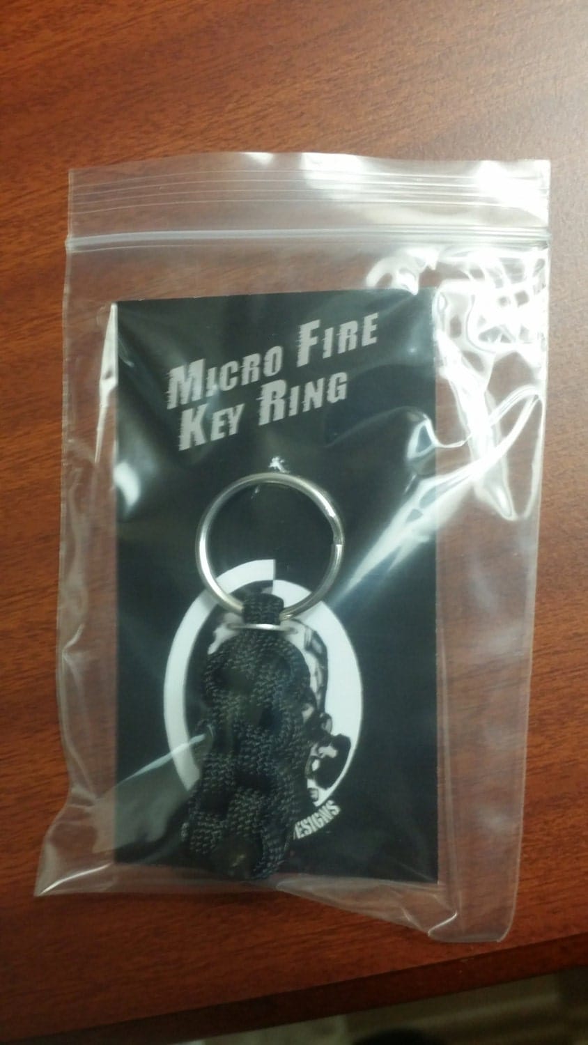 Micro Fire Key Ring by PrepinsteinDesigns on Etsy