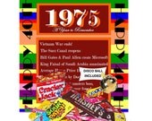 Items similar to 1974 40th Birthday Gift Box Retro Nostalgic Candy From ...