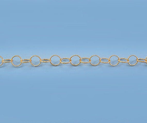 27 Inch Gold Filled Round Cable Chain Twisted 3.5mm With