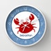 Red Crab with Blue Border Under the Sea 10 Nursery Wall