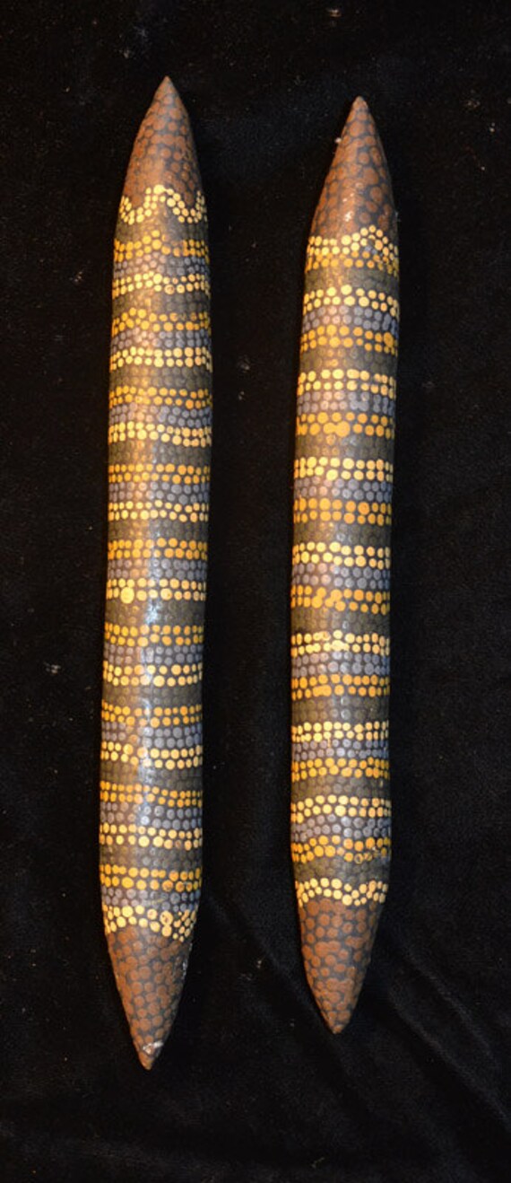 Australian Aboriginal Clapsticks or Bimli