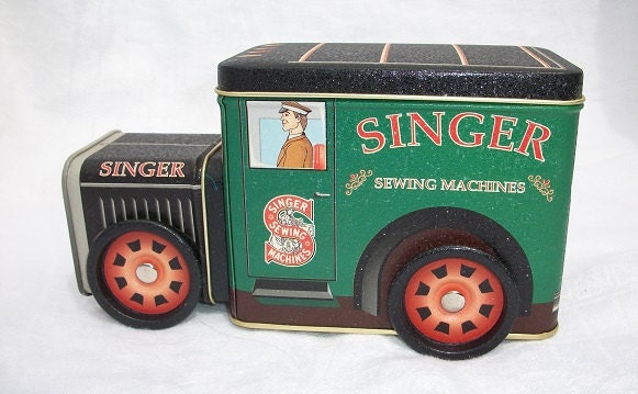 Vintage Adorable Singer Sewing Machines Truck Tin – Haute Juice