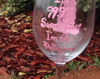 Princess wine glass | Etsy