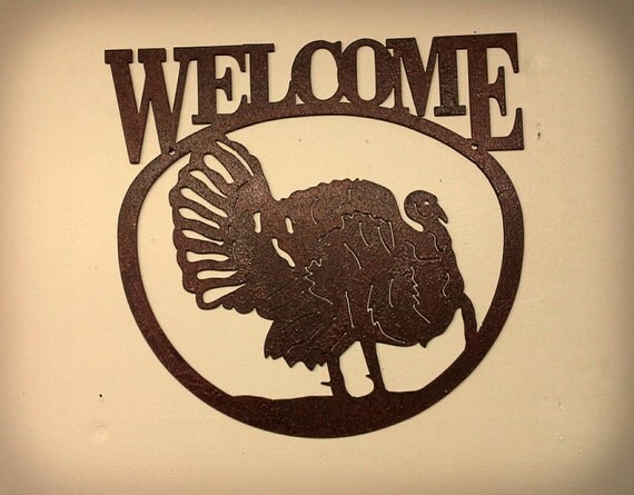 Items similar to Turkey welcome sign on Etsy