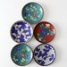 antique Chinese enamel plate collection cloisonne dishes