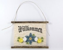 Popular items for german welcome sign on Etsy